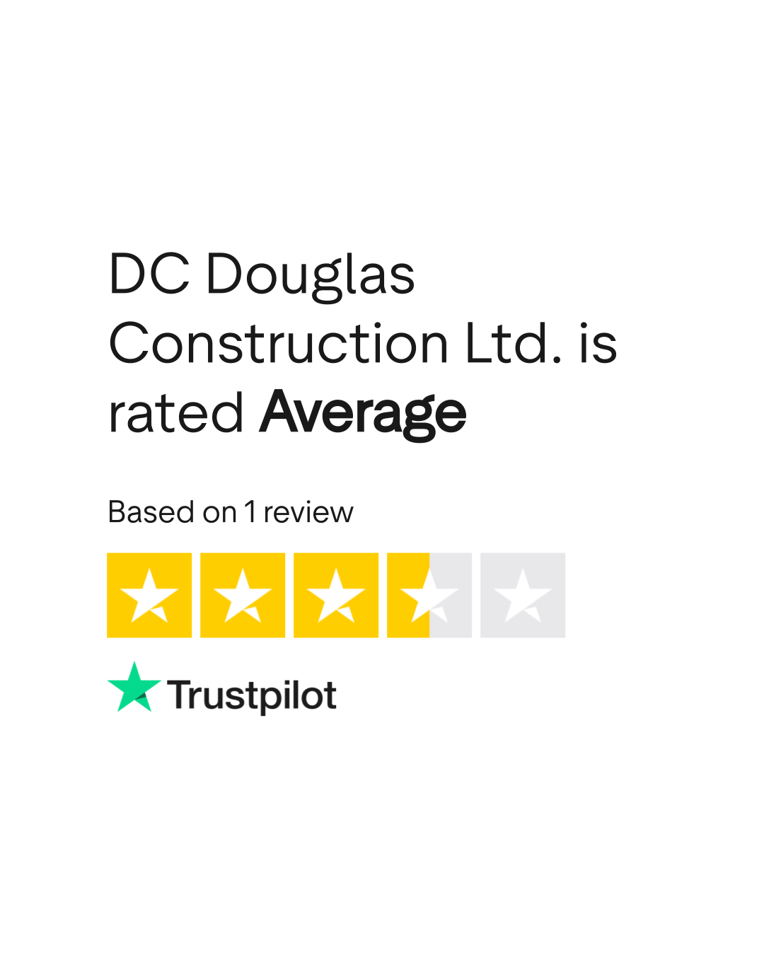 DC Douglas Construction Ltd. Reviews | Read Customer Service Reviews of ...