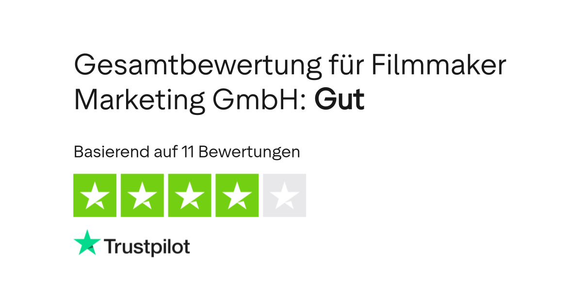 Bewertungen zu Filmmaker Marketing GmbH | Lesen Sie Kundenbewertungen zu filmmaker-marketing.com