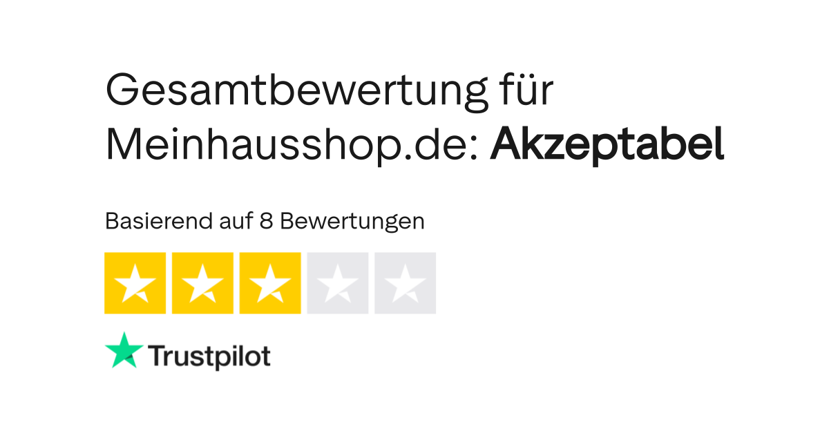 Bewertungen zu Meinhausshop.de | Lesen Sie Kundenbewertungen zu ...