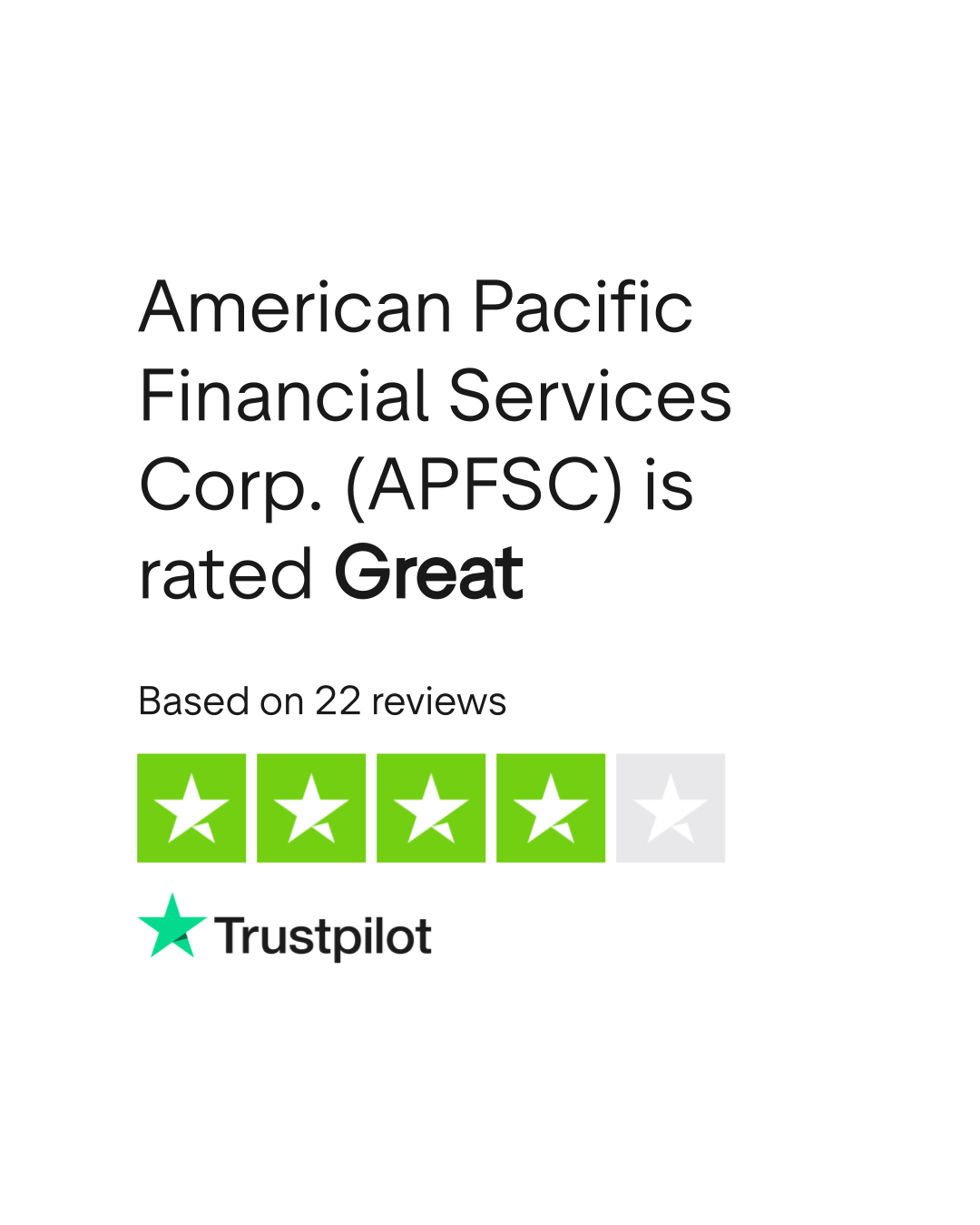 American Pacific Financial Services Corp. (APFSC) Reviews | Read Customer Service Reviews of ...