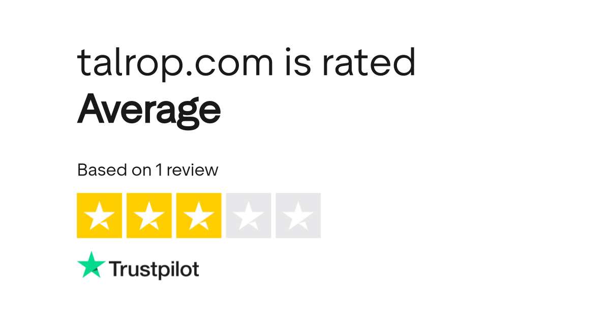 talrop.com Reviews | Read Customer Service Reviews of www.talrop.com