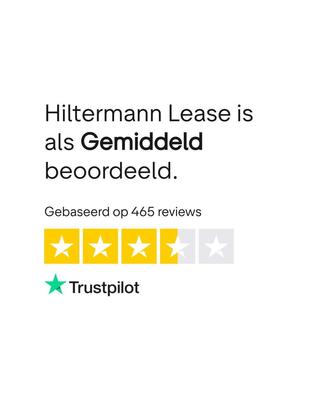 Hiltermann Lease reviews | Bekijk consumentenreviews over hiltermann.nl
