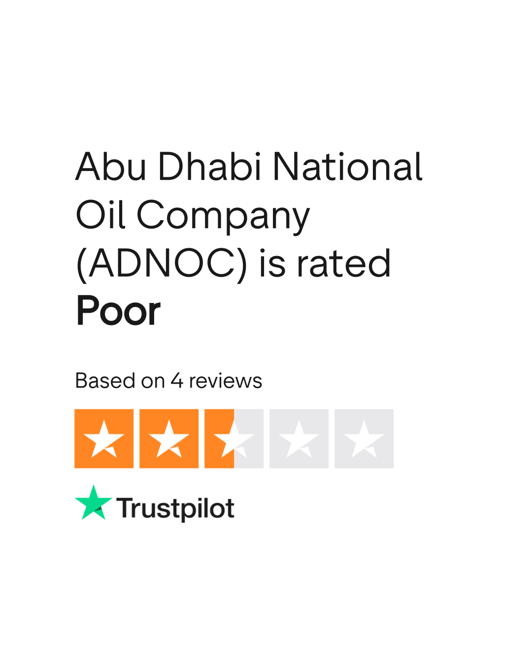 Abu Dhabi National Oil Company (ADNOC) Reviews | Read Customer Service ...