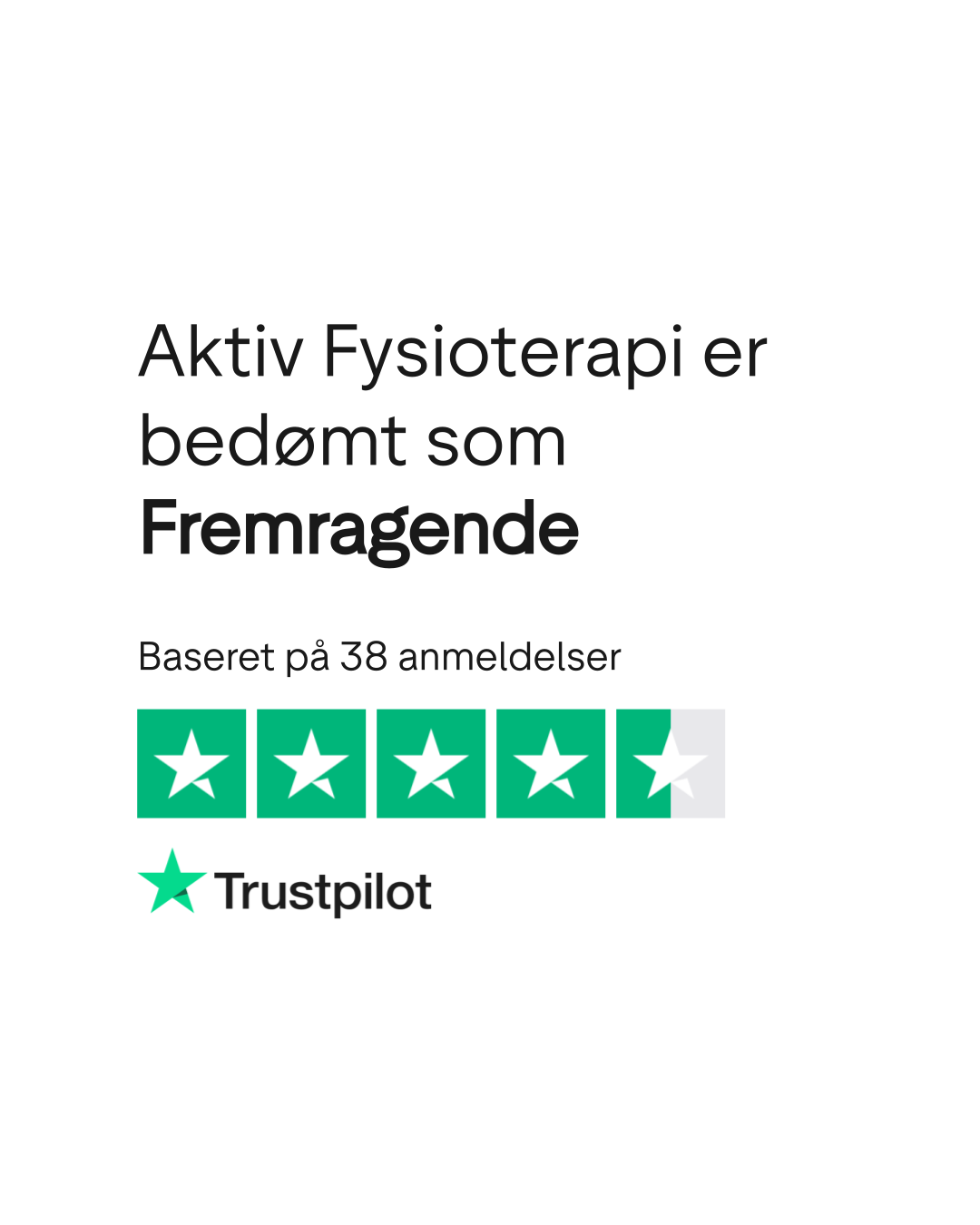 Anmeldelser af Aktiv Fysioterapi | Læs kundernes anmeldelser af aktiv-fysioterapi.dk
