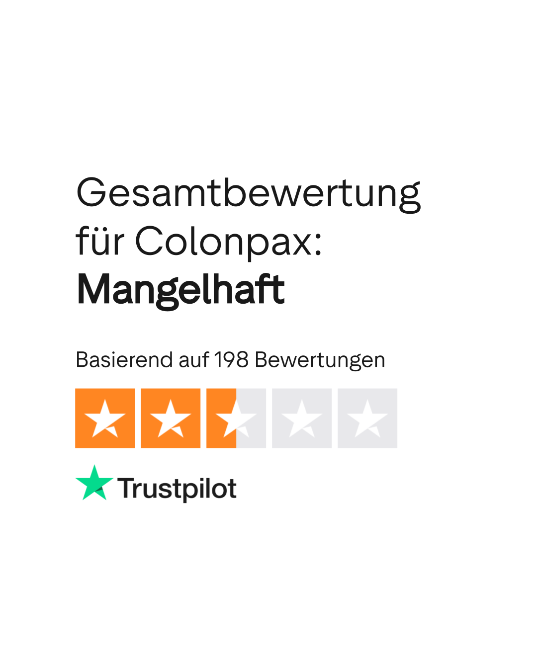 Bewertungen zu Colonpax | Lesen Sie Kundenbewertungen zu colonpax.com