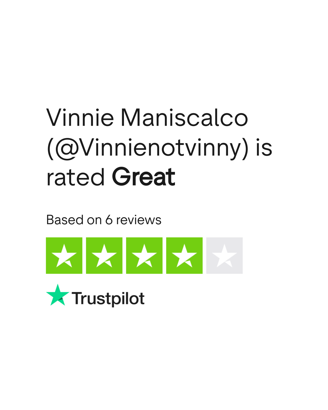 Vinnie Maniscalco (@Vinnienotvinny) Reviews | Read Customer Service ...