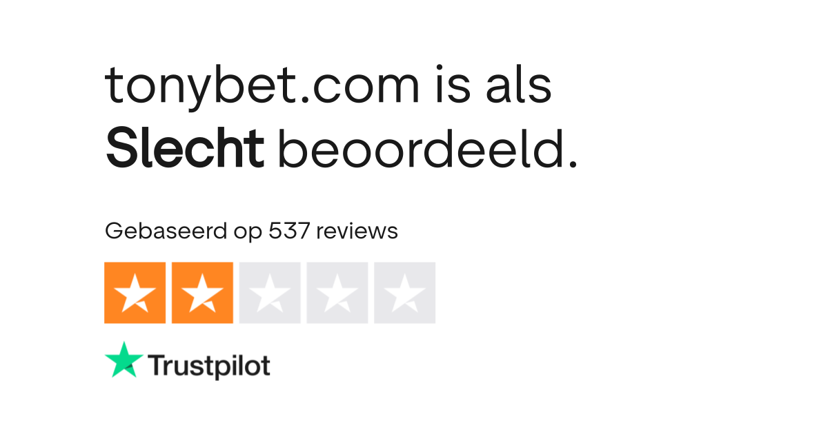 tonybet.com reviews | Bekijk consumentenreviews over tonybet.com