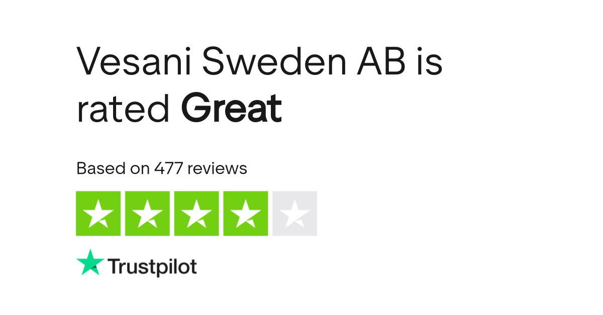 Vesani Sweden AB Reviews | Read Customer Service Reviews of vesani.se