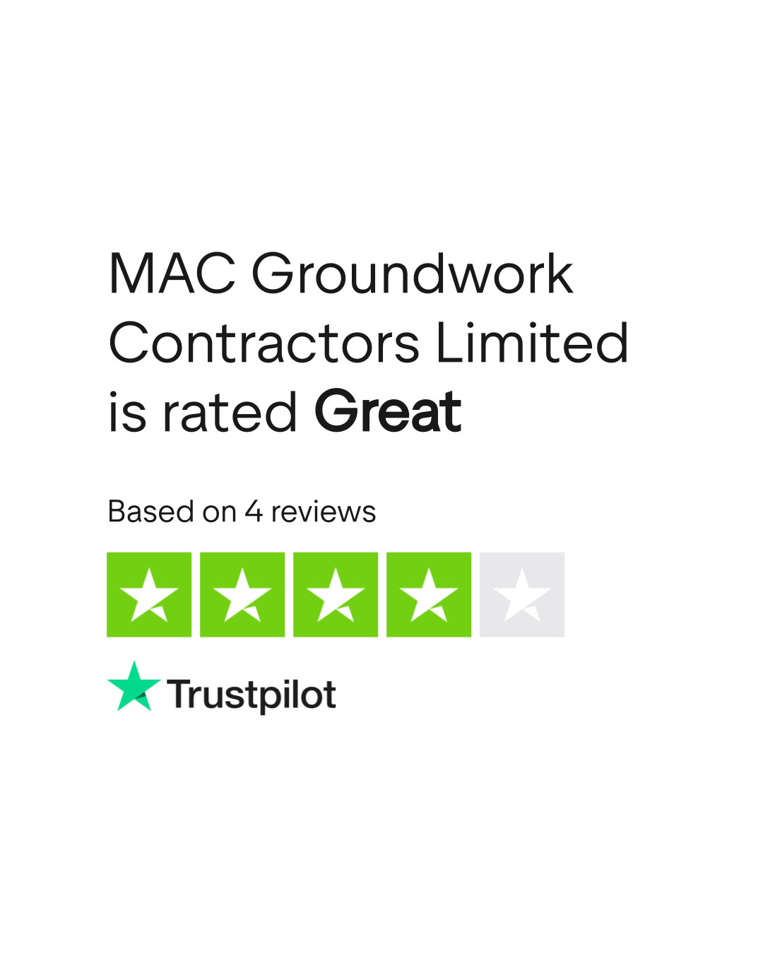 MAC Groundwork Contractors Limited Reviews | Read Customer Service ...