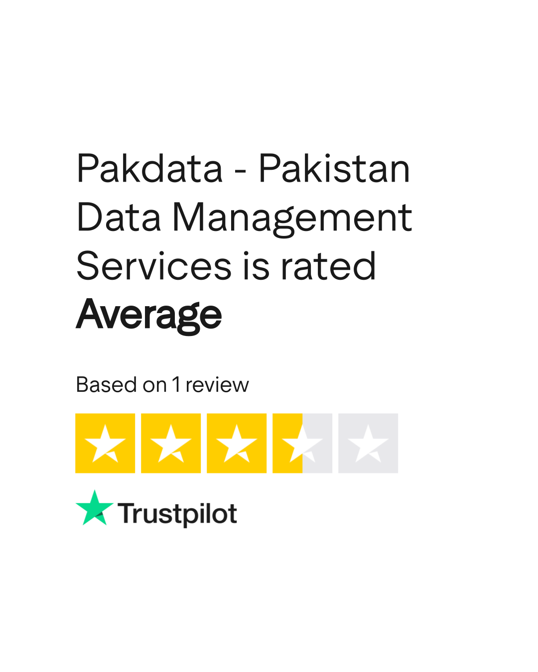Pakdata - Pakistan Data Management Services Reviews | Read Customer ...