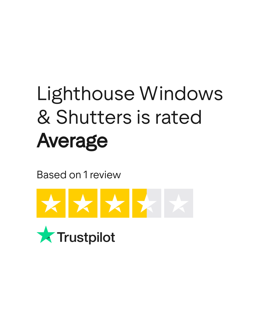 Lighthouse Windows & Shutters Reviews | Read Customer Service Reviews ...