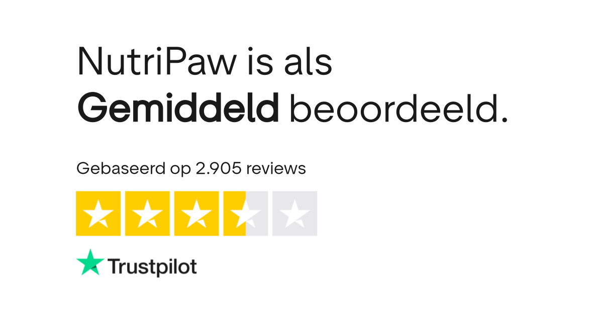 NutriPaw reviews | Bekijk consumentenreviews over nutri-paw.com