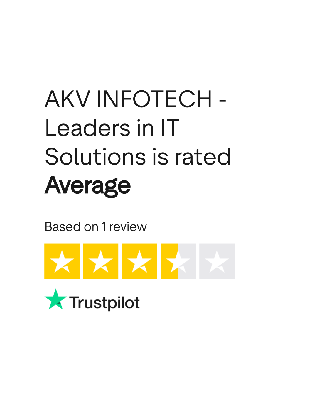 AKV INFOTECH - Leaders in IT Solutions Reviews | Read Customer Service Reviews of www ...
