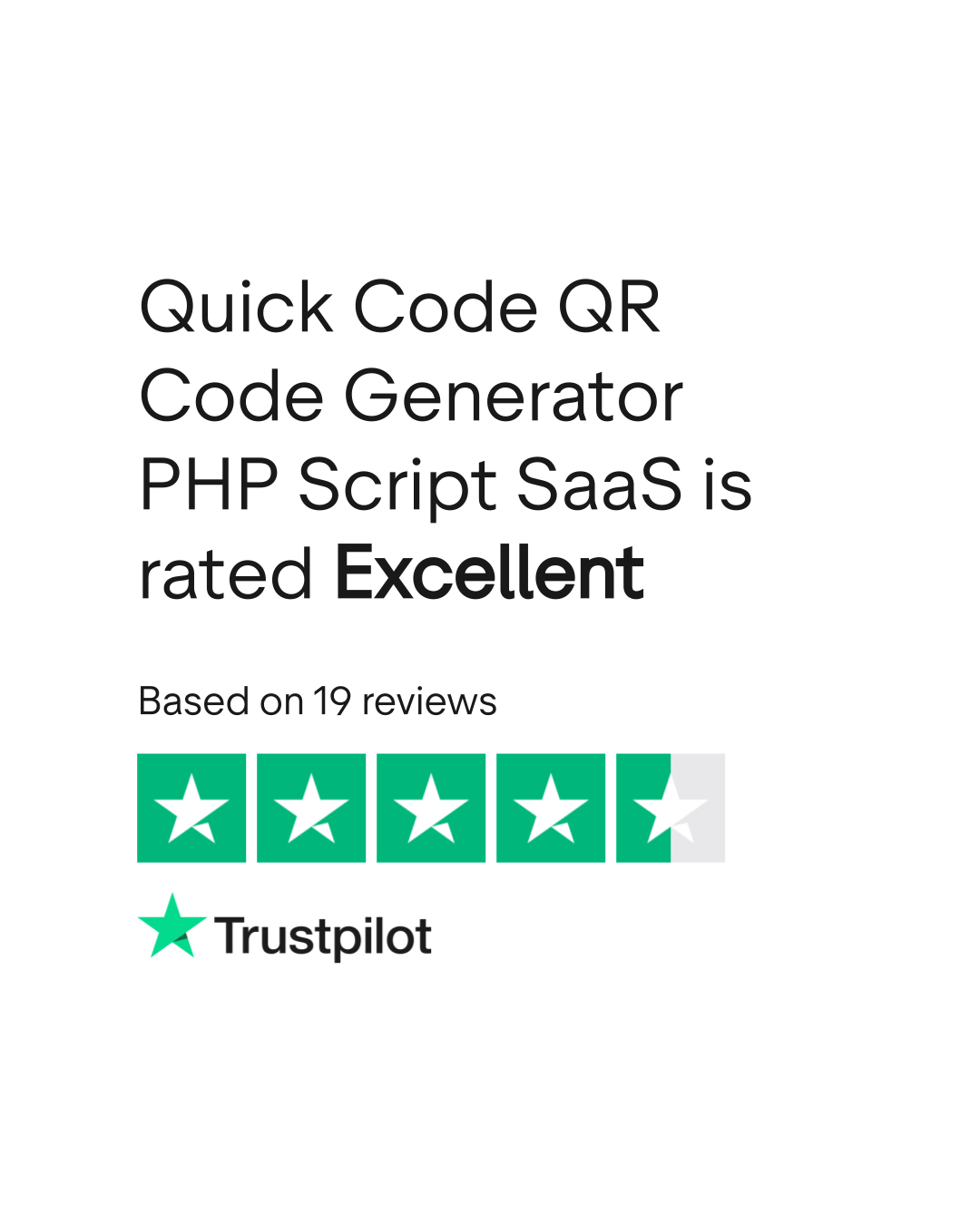 Quick Code QR Code Generator PHP Script SaaS Reviews | Read Customer Service Reviews of ...