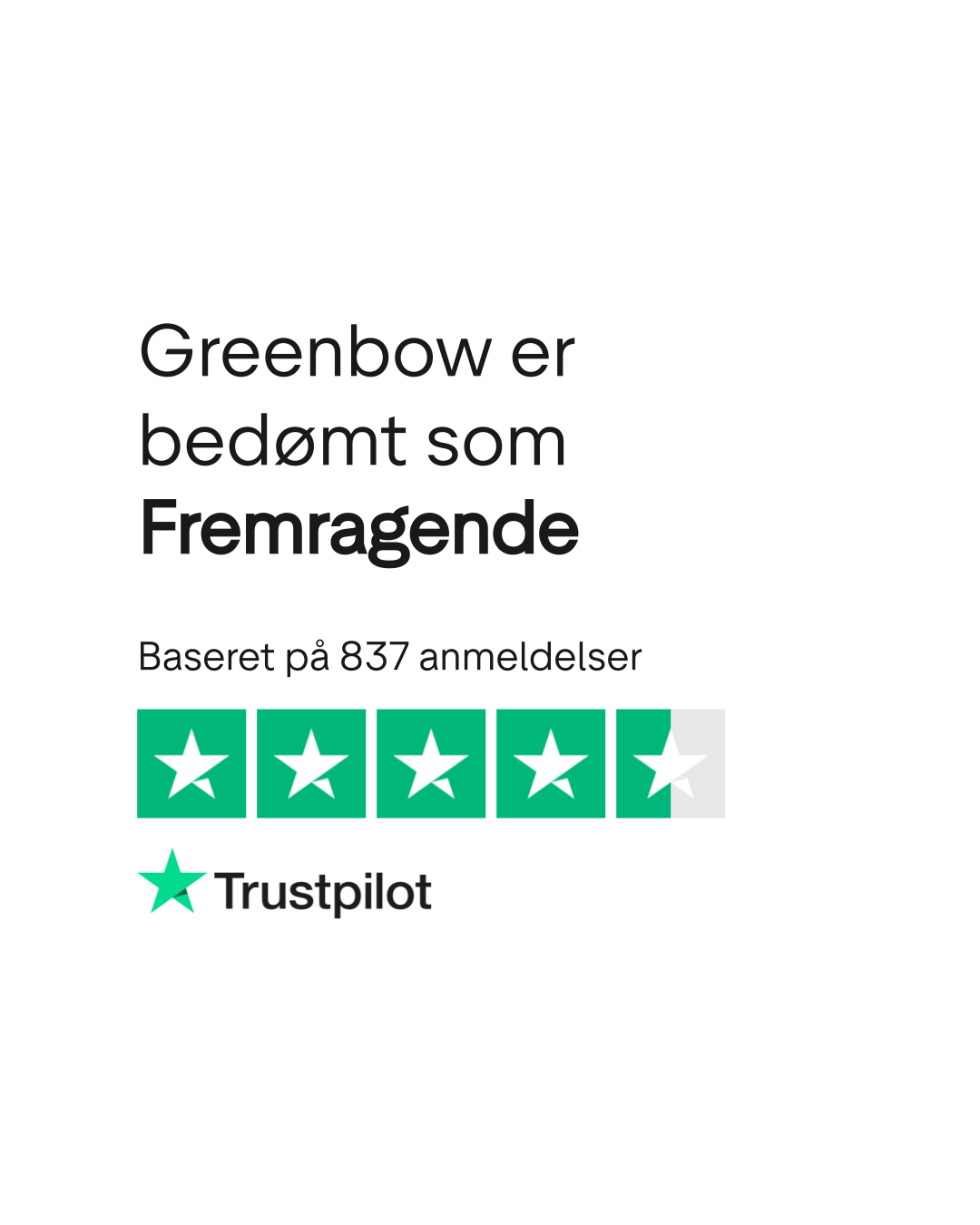 Anmeldelser af Greenbow | Læs kundernes anmeldelser af greenbow.dk
