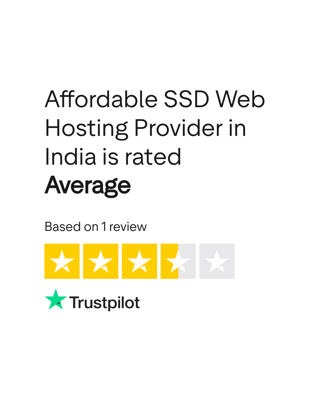 Affordable SSD Web Hosting Provider in India Reviews | Read Customer Service Reviews of ...