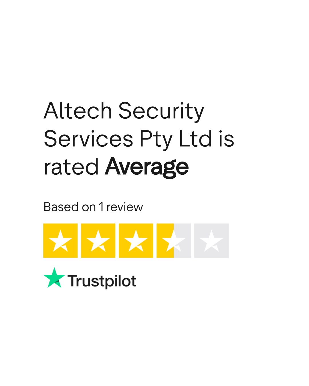 Altech Security Services Pty Ltd Reviews | Read Customer Service Reviews of altechsecurity.com.au