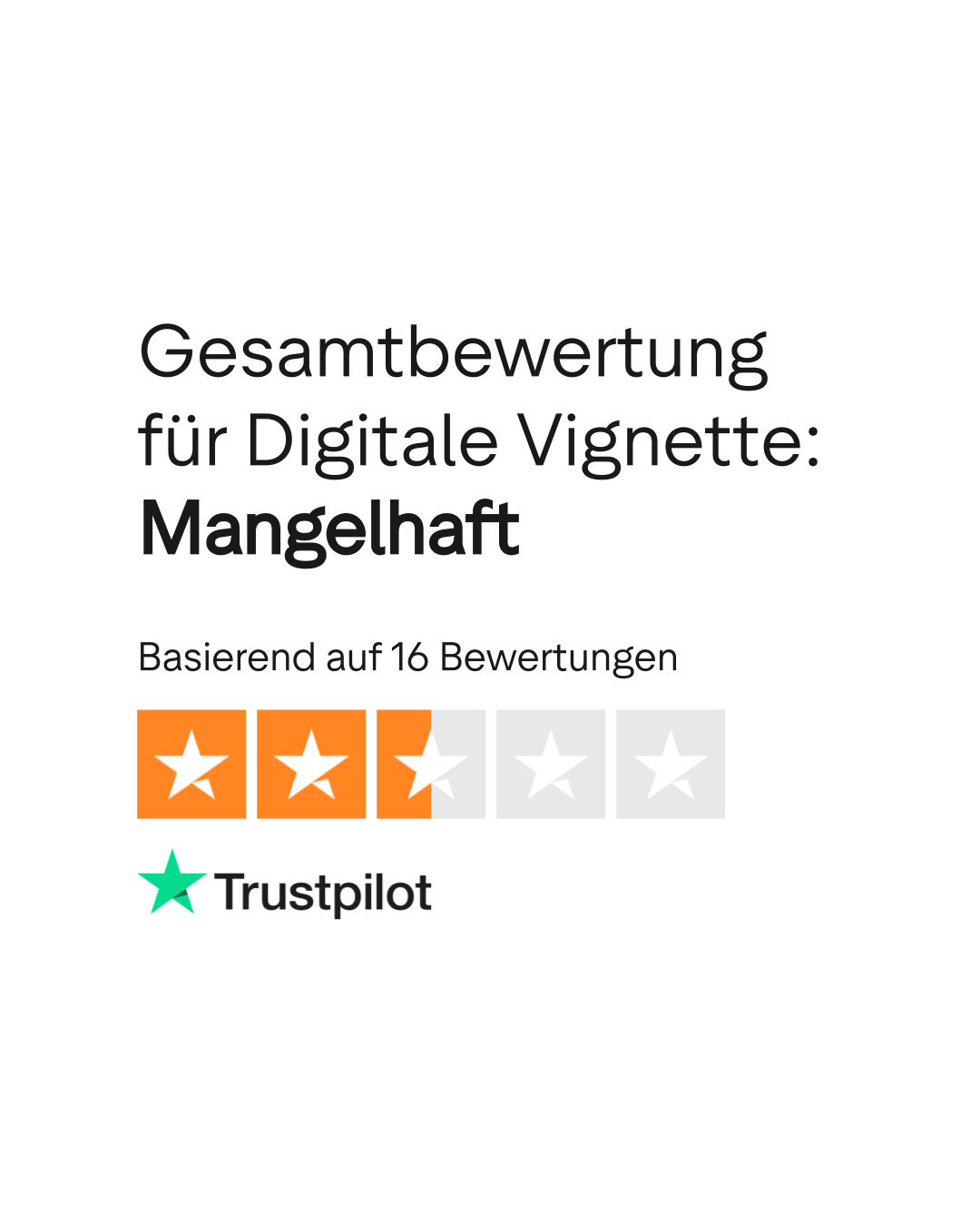 Bewertungen zu Digitale Vignette | Lesen Sie Kundenbewertungen zu ...