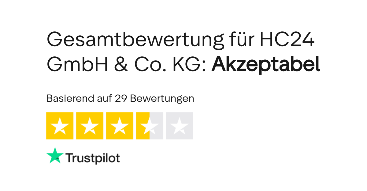 Bewertungen zu HC24 GmbH & Co. KG | Lesen Sie Kundenbewertungen zu www ...
