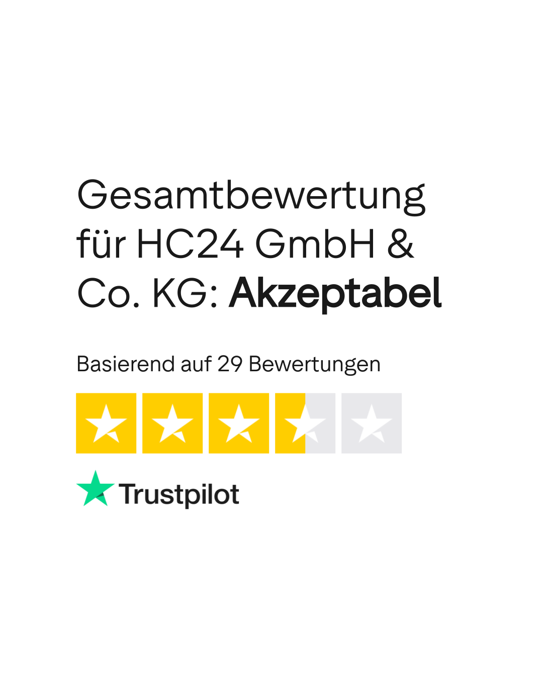 Bewertungen zu HC24 GmbH & Co. KG | Lesen Sie Kundenbewertungen zu www ...