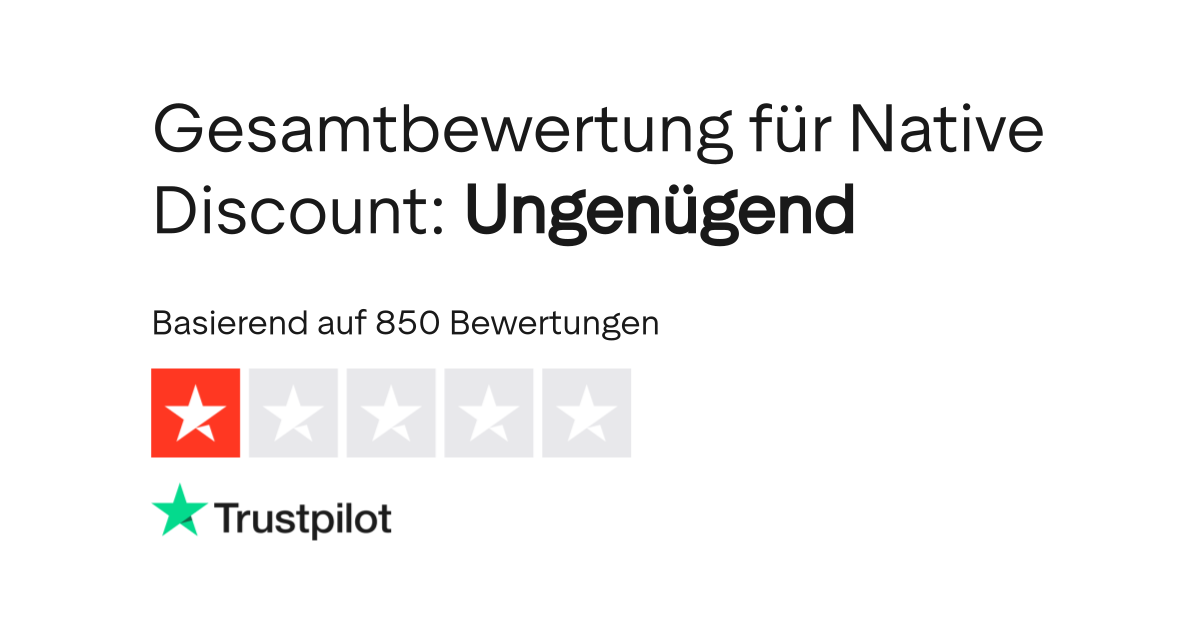 Bewertungen zu Native Discount | Lesen Sie Kundenbewertungen zu ...