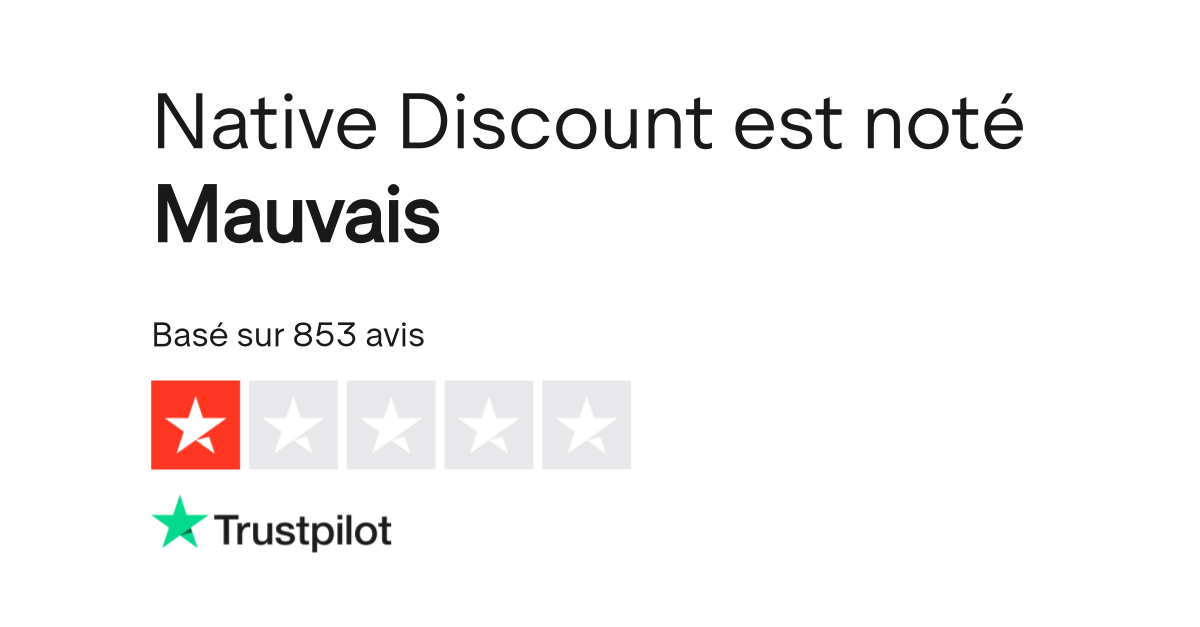 Avis de Native Discount | Lisez les avis marchands de nativediscount.com