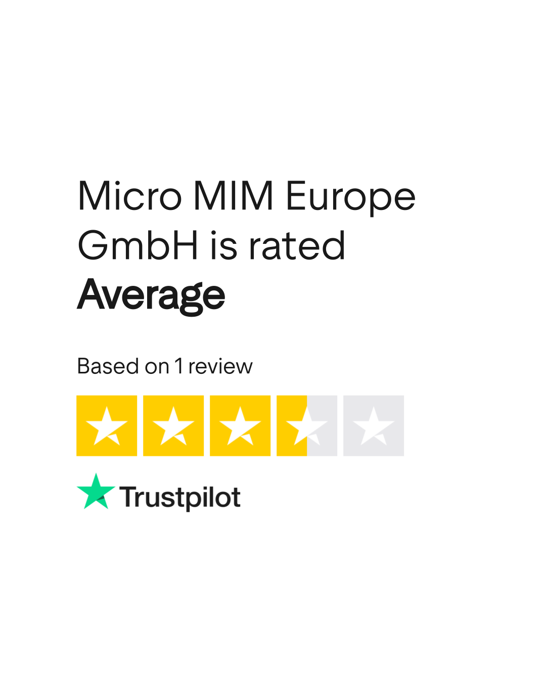 Micro MIM Europe GmbH Reviews | Read Customer Service Reviews of micro ...