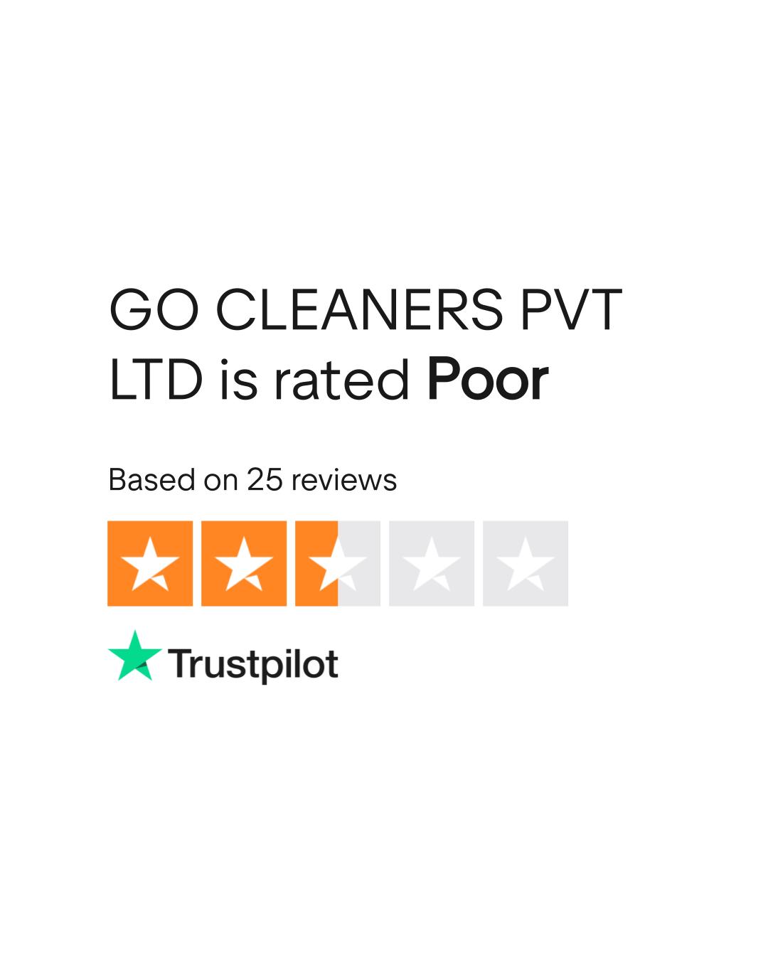 GO CLEANERS PVT LTD Reviews | Read Customer Service Reviews of ...