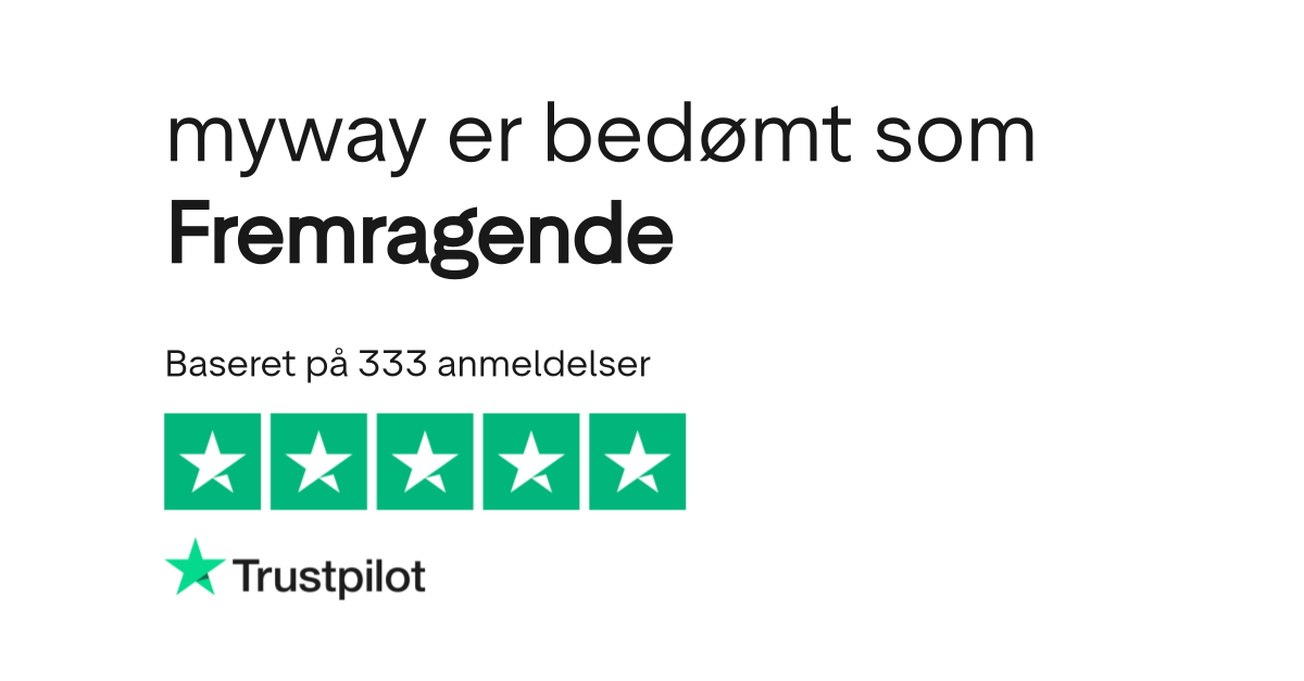 Anmeldelser af myway | Læs kundernes anmeldelser af myway.dk