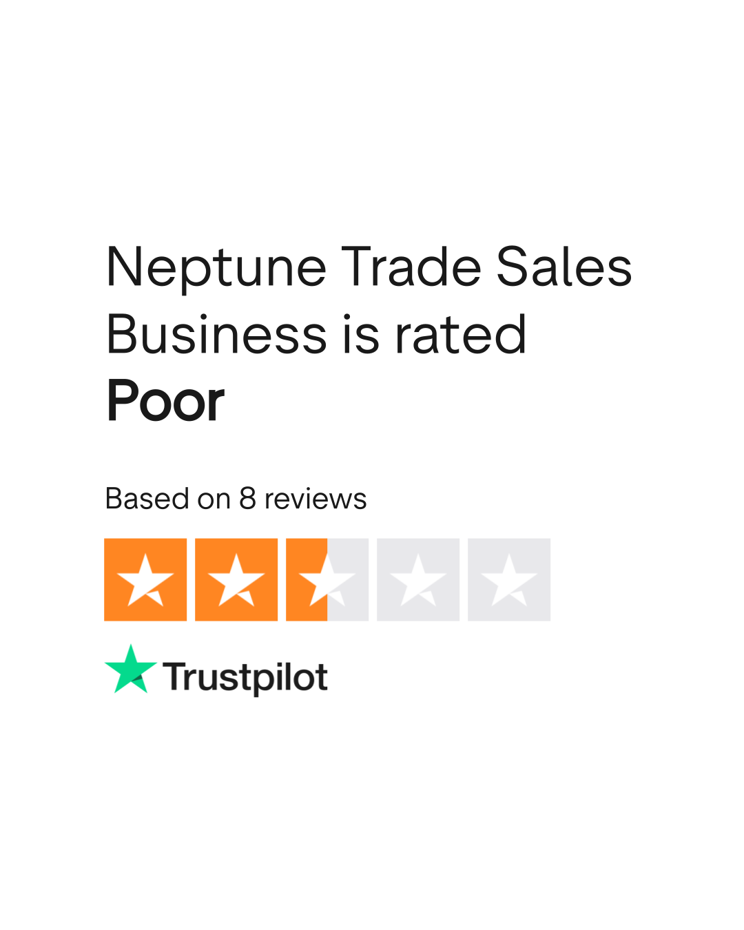 Neptune Trade Sales Business Reviews | Read Customer Service Reviews of ...