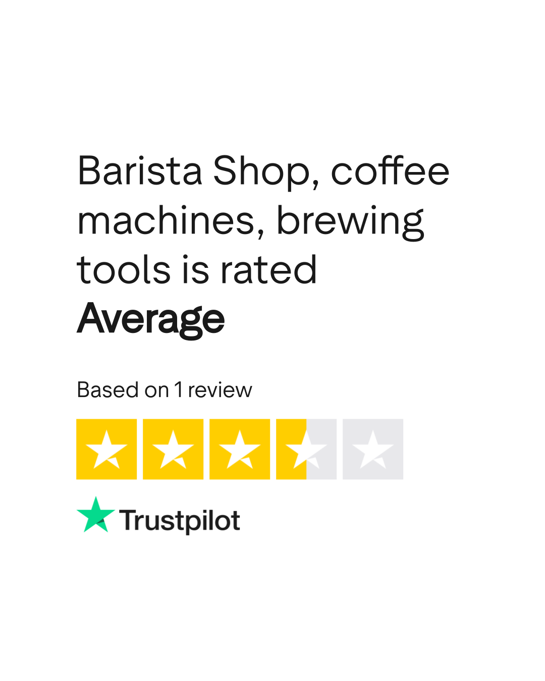 Barista Shop, coffee machines, brewing tools Reviews | Read Customer ...