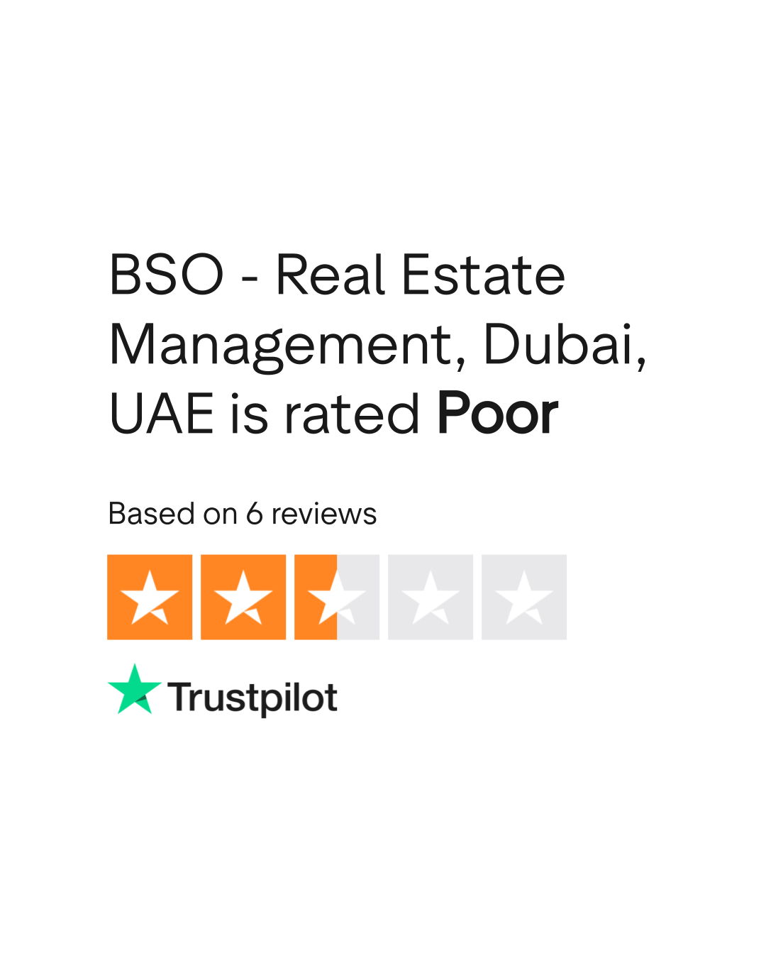 BSO - Real Estate Management, Dubai, UAE Reviews | Read Customer Service Reviews of bso.ae