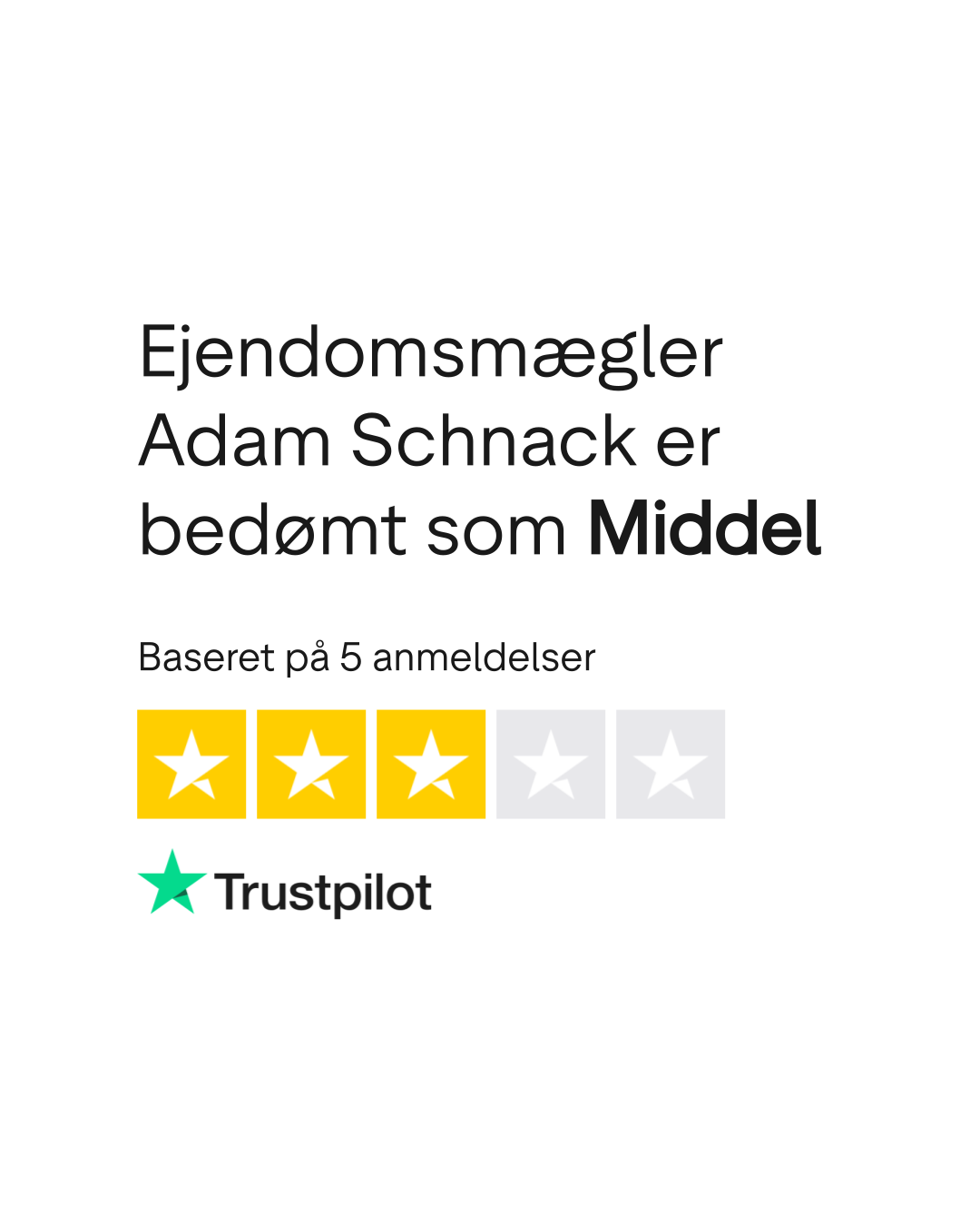 Anmeldelser af Ejendomsmægler Adam Schnack | Læs kundernes anmeldelser ...