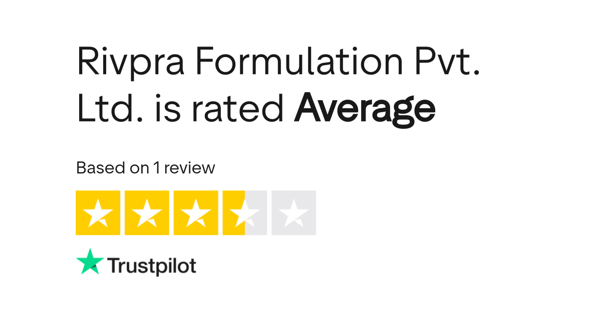Rivpra Formulation Pvt. Ltd. Reviews | Read Customer Service Reviews of ...