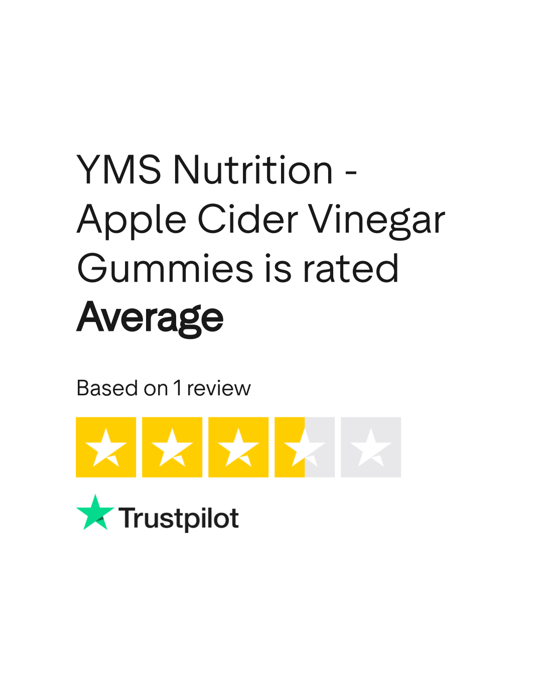 YMS Nutrition - Apple Cider Vinegar Gummies Reviews | Read Customer ...