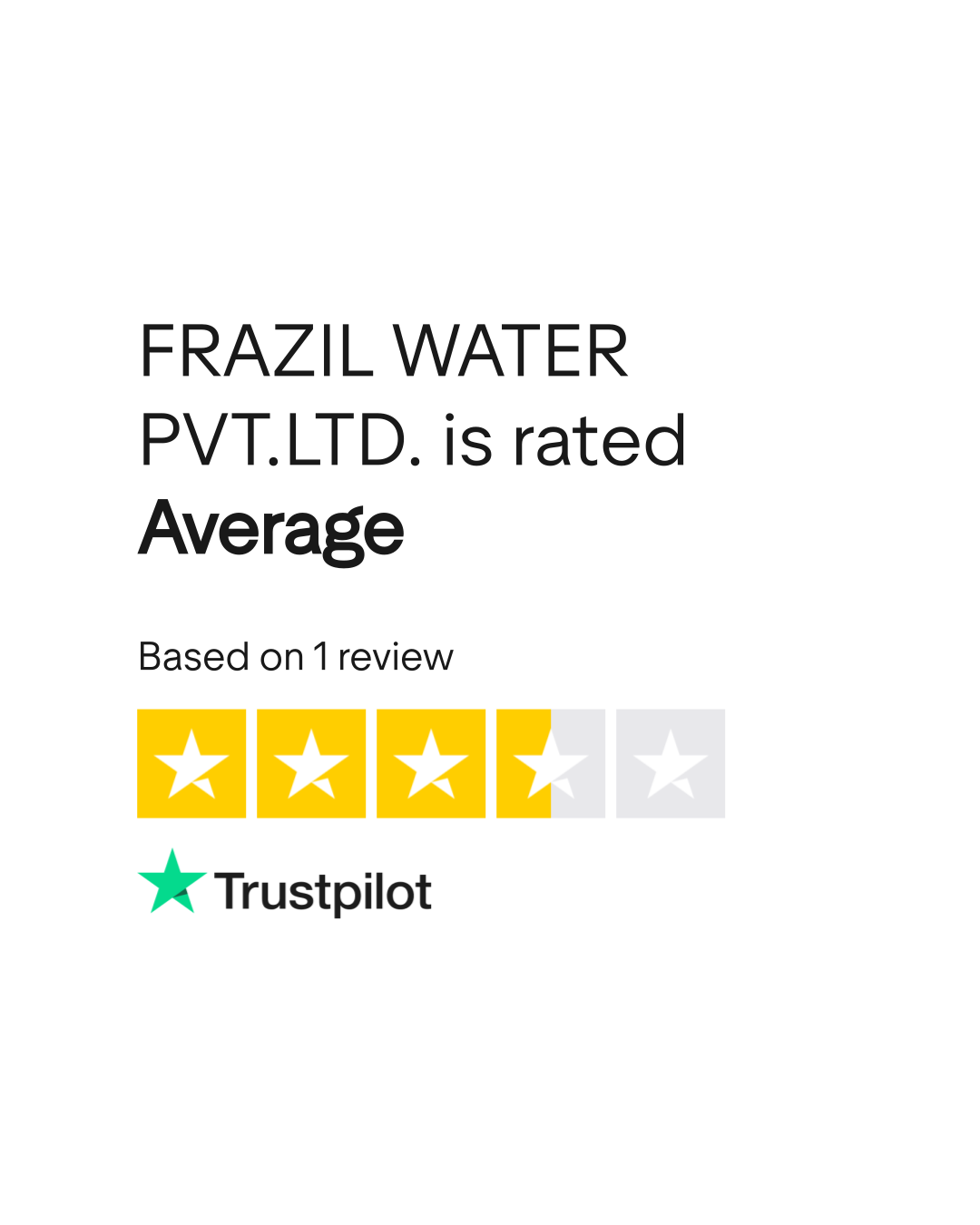 FRAZIL WATER PVT.LTD. Reviews | Read Customer Service Reviews of ...