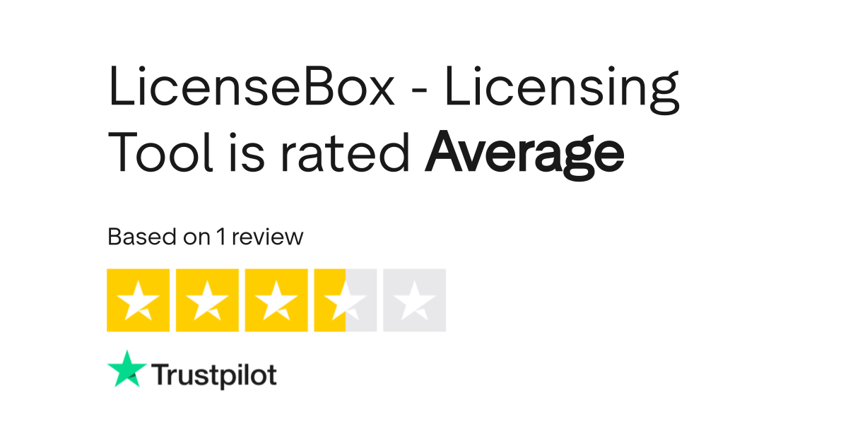 LicenseBox - Licensing Tool Reviews | Read Customer Service Reviews of ...