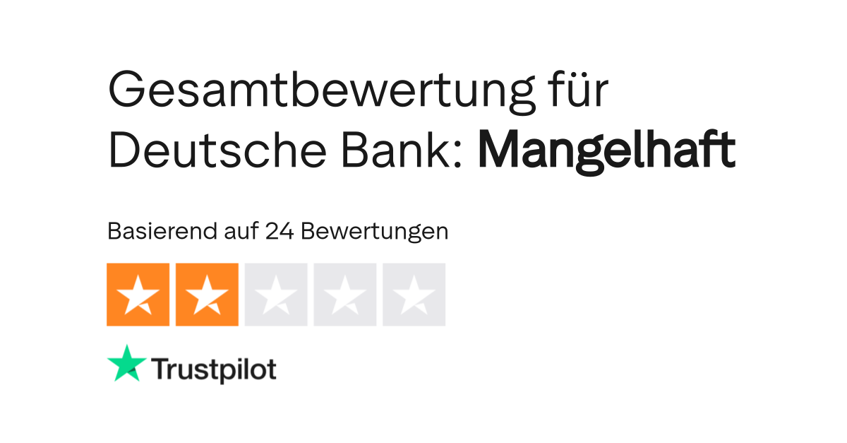 Bewertungen zu Deutsche Bank | Lesen Sie Kundenbewertungen zu deutschebank.it