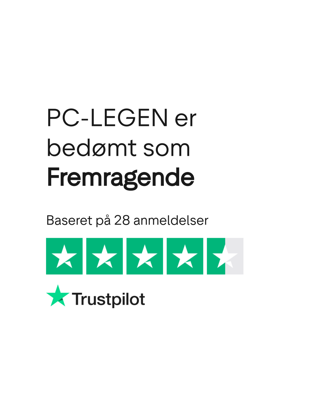 Anmeldelser af PC-LEGEN | Læs kundernes anmeldelser af pc-legen.no