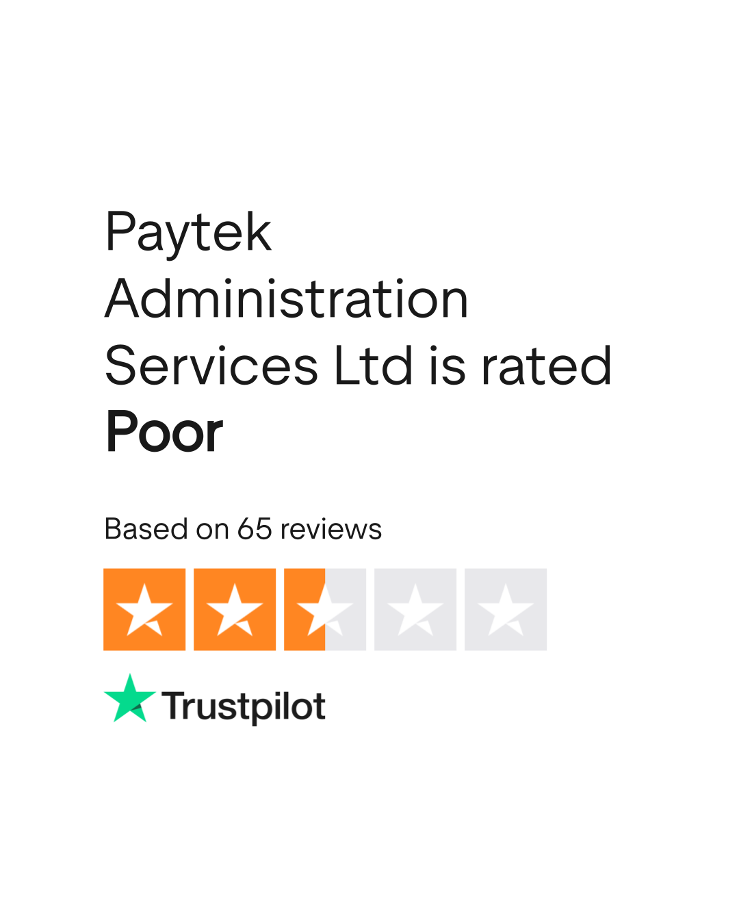 Paytek Administration Services Ltd Reviews | Read Customer Service Reviews of paytek.uk.com