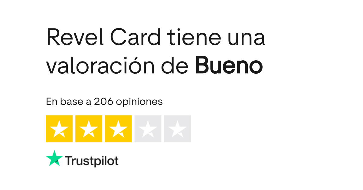 Opiniones sobre Revel Card | Lee las opiniones sobre el servicio de ...