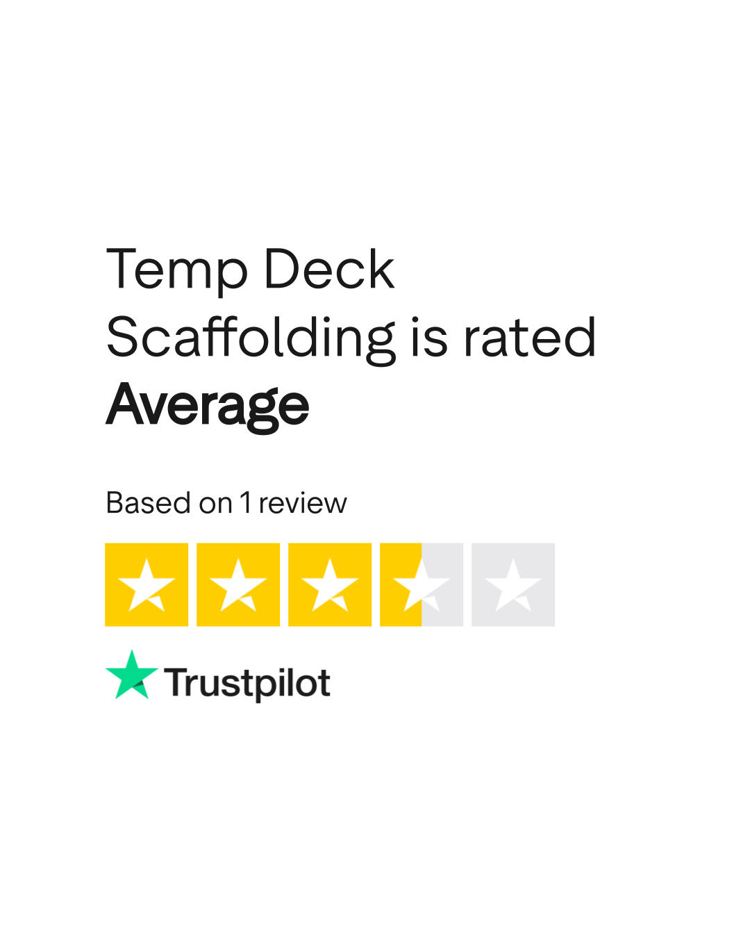 Temp Deck Scaffolding Reviews | Read Customer Service Reviews of temp ...