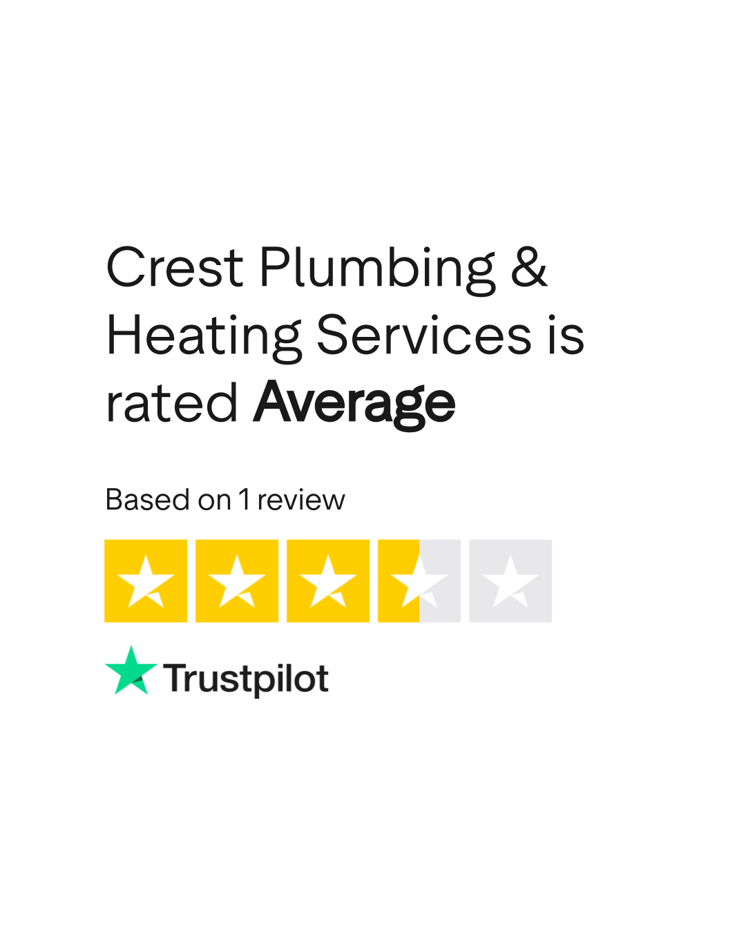 Crest Plumbing & Heating Services Reviews | Read Customer Service Reviews of crestplumbing.co.uk