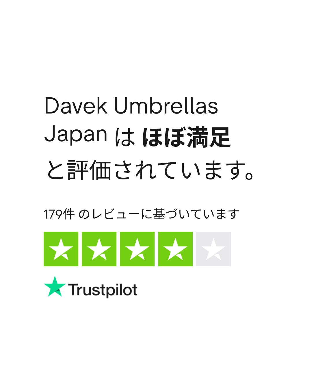 Davek Umbrellas Japan のレビュー| davek.jp についてカスタマーサービスのレビューをご覧ください