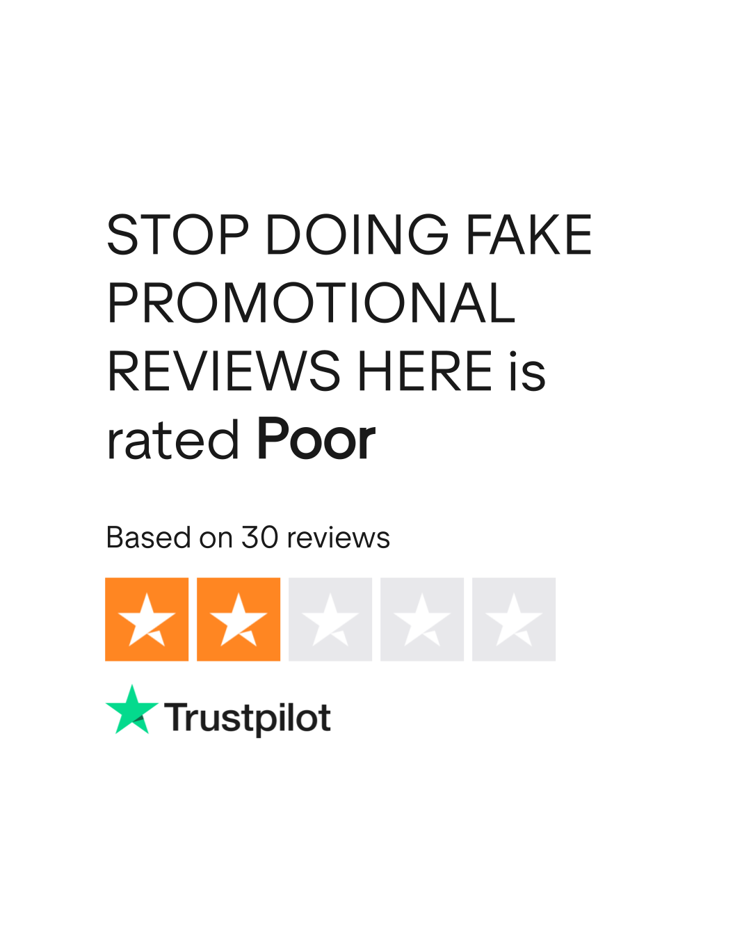 STOP DOING FAKE PROMOTIONAL REVIEWS HERE Reviews | Read Customer ...