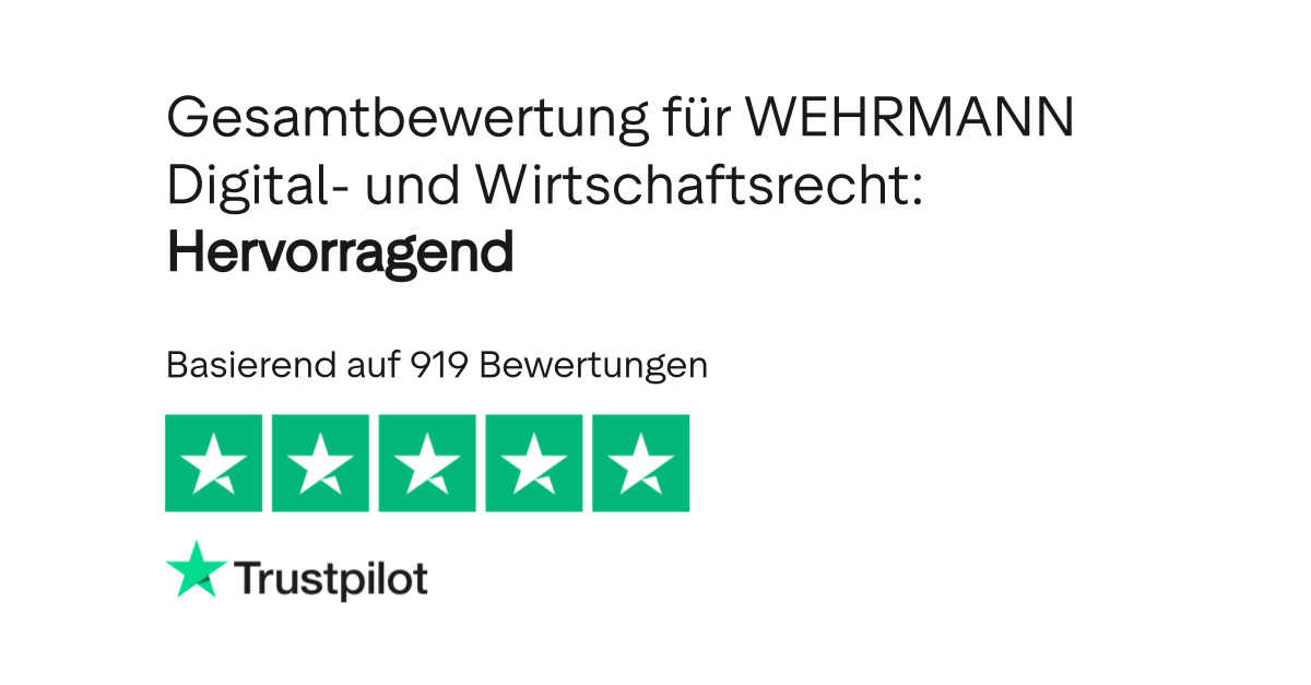 Bewertungen zu WEHRMANN Digital- und Wirtschaftsrecht | Lesen Sie ...