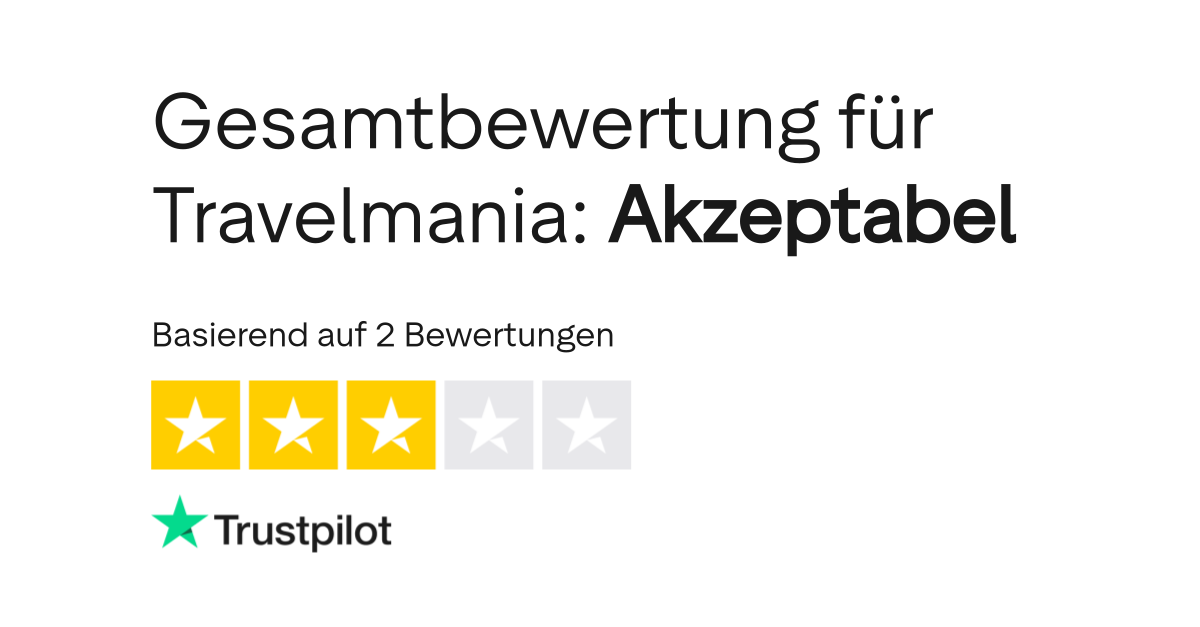 Bewertungen zu Travelmania | Lesen Sie Kundenbewertungen zu travelmania.at