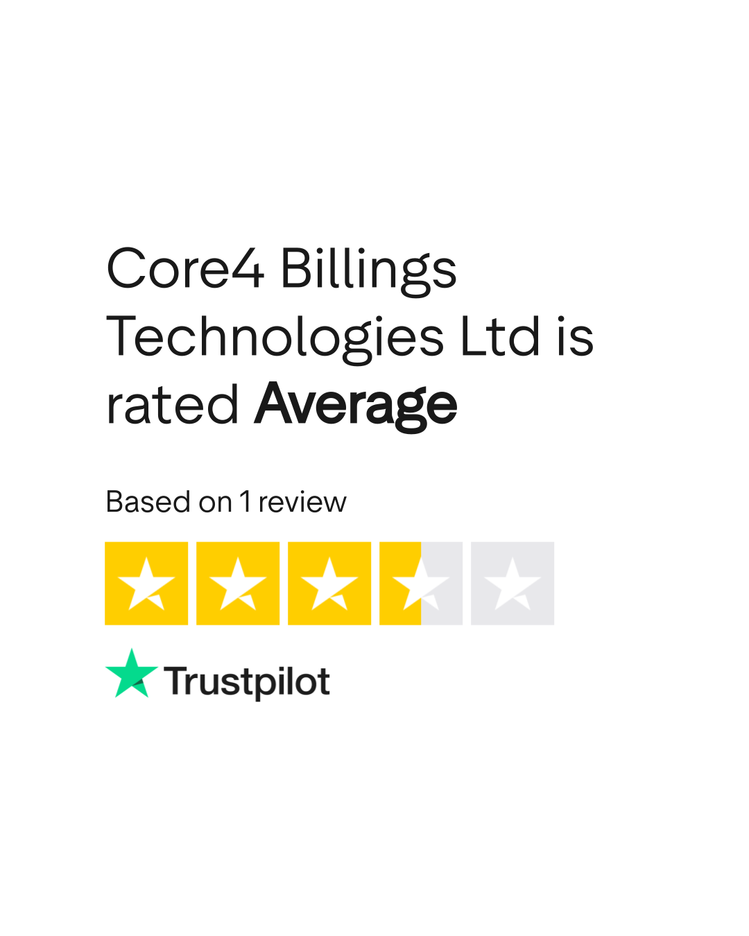 Core4 Billings Technologies Ltd Reviews | Read Customer Service Reviews ...