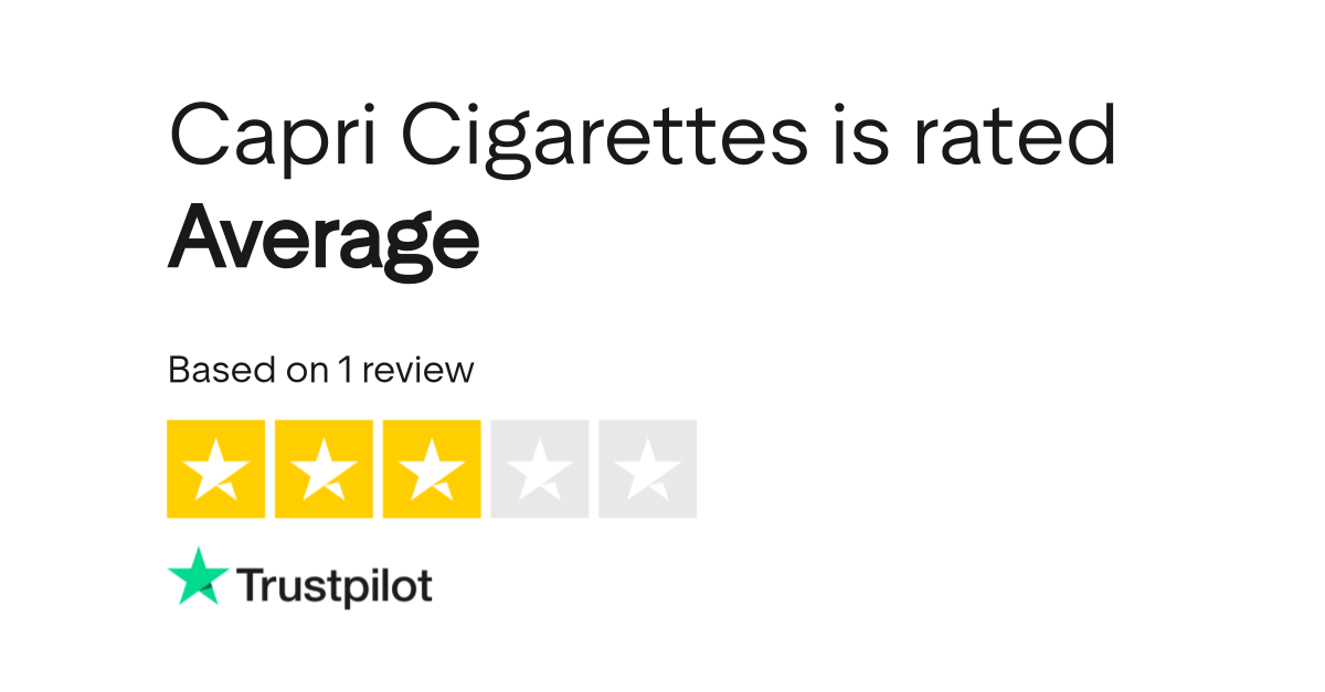 Capri Cigarettes Reviews | Read Customer Service Reviews of capri ...