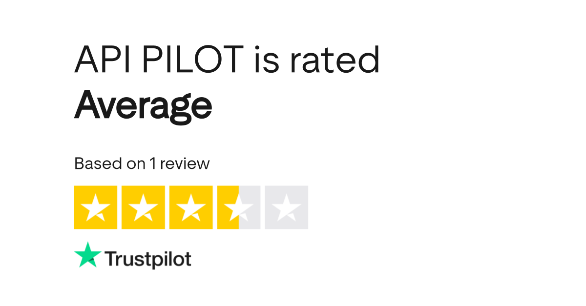 API PILOT Reviews | Read Customer Service Reviews of apipilot.com